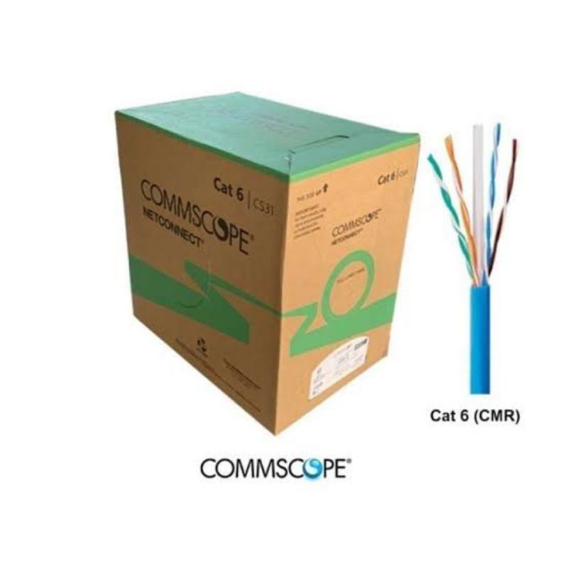 Jual Kabel UTP cat 6 AMP Commscope Kabel LAN CAT6 1 dus 305 METER ...