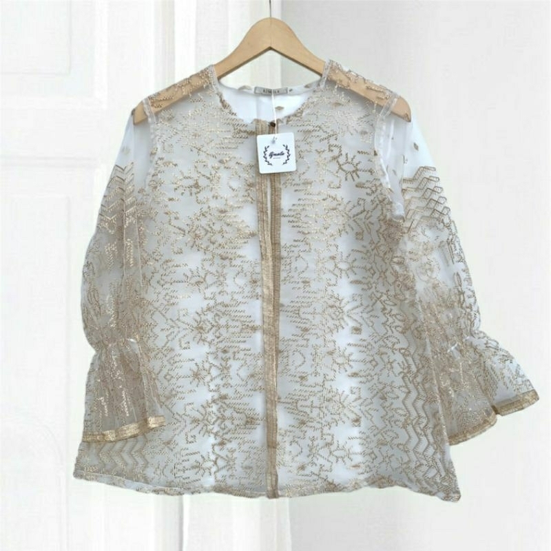 Jual Outer Brokat Etnik / long outer brukat organza / outer etnik ...