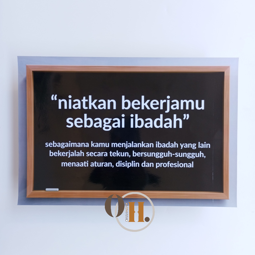 Jual Poster Quote Kerja - Poster Niatkan Bekerja Sebagai Ibadah ...