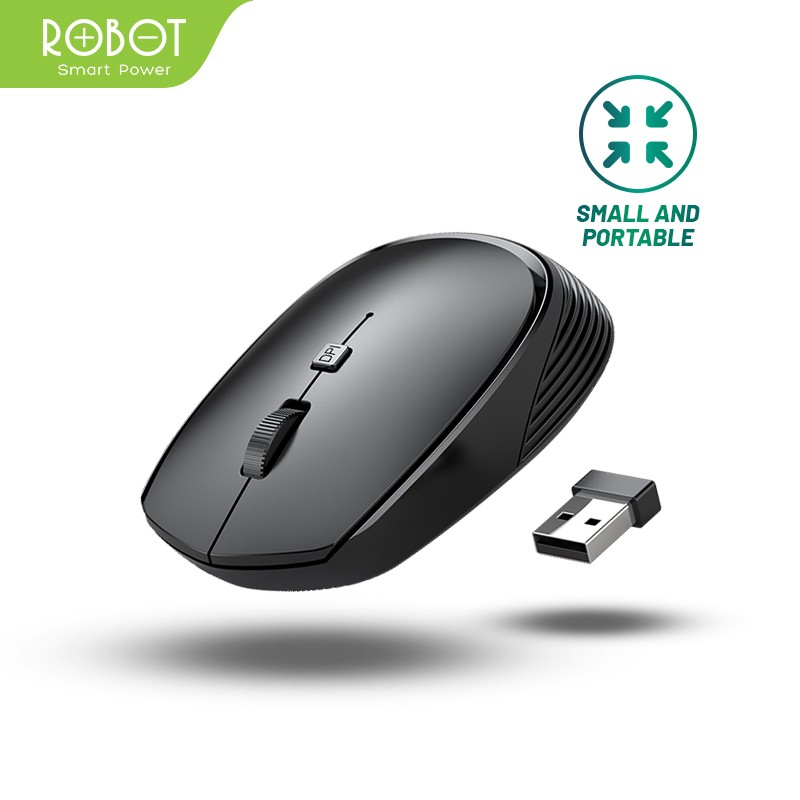 Jual Mouse Wireless 2.4GHz Robot M205 Receiver USB Batre 1x AA Daya ...