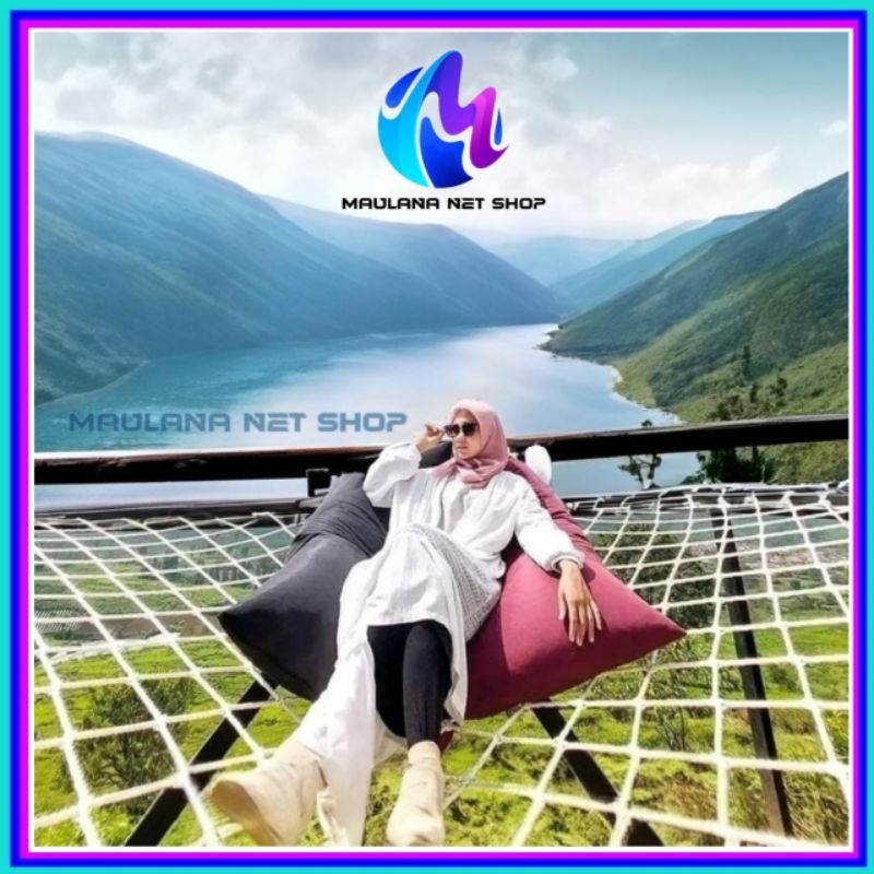 Jual Jaring Nilon 12mm Safety Net/Hammock/Climbing Net/Loft Net ...