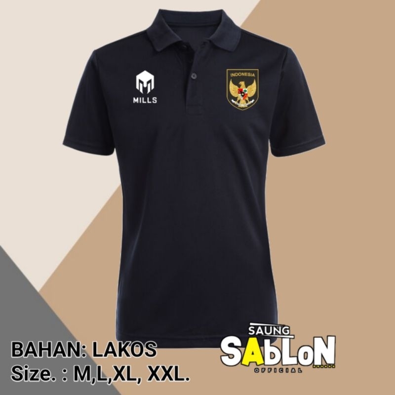 Jual kaos polo shirt official timnas Indonesia / kaos kerah seragam ...