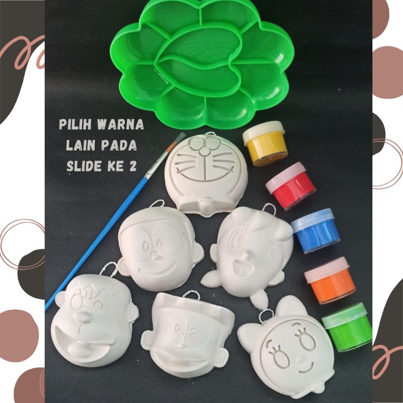 Jual patung lukis gypsum paket ( DORAEMON DAN KAWAN-KAWAN) | Shopee ...