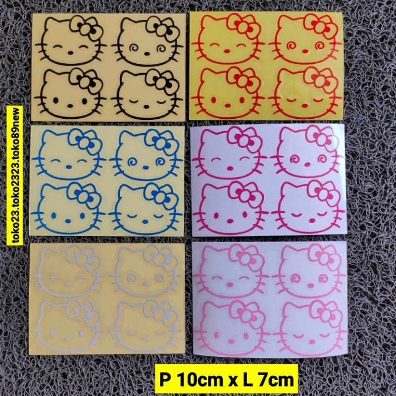 Jual stiker cutting stiker motor stiker hello kitty stiker aesthetic ...