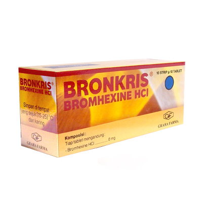 Jual Bronkris 8mg Box 100's Tablet Ghf - Obat Batuk Berdahak | Shopee ...