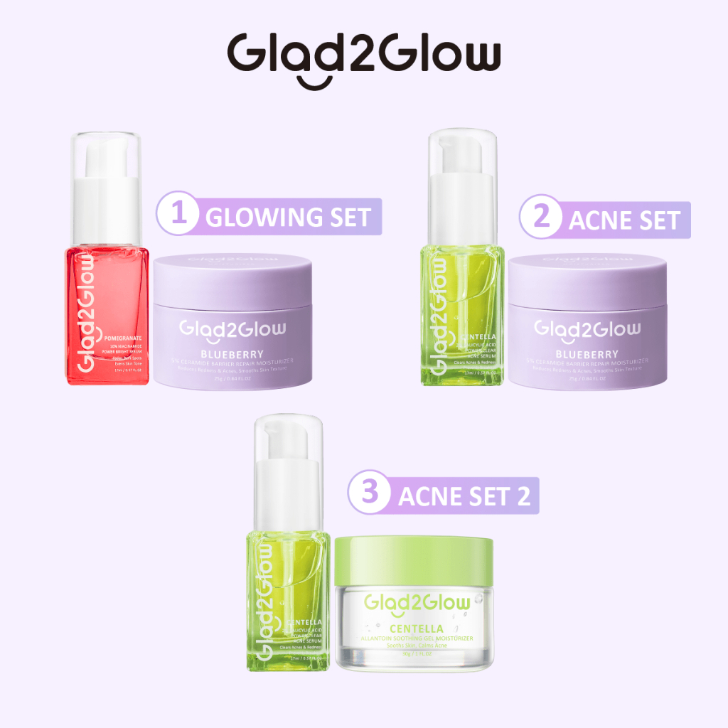 Jual SPECIAL BUNDLE 2in1 Glad2Glow 2pcs Skincare Paket - Moisturizer ...