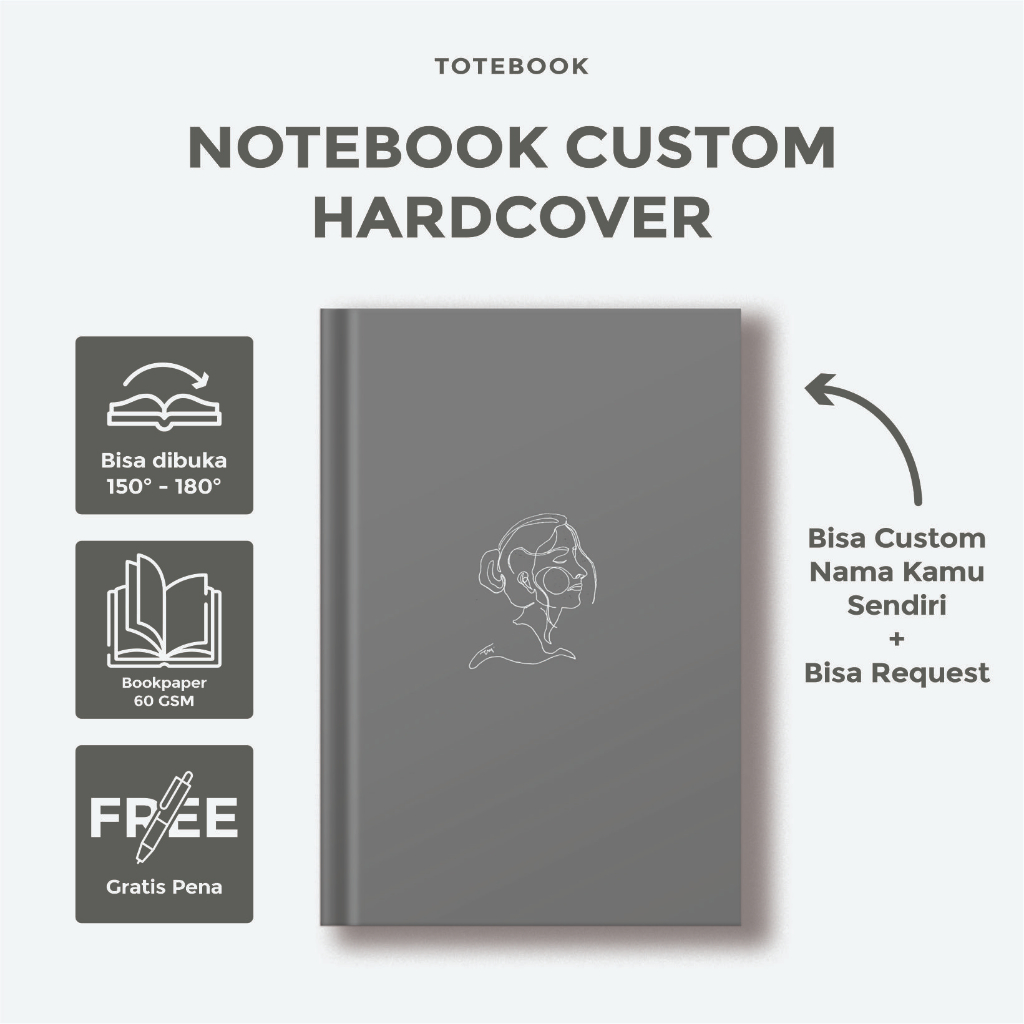 Jual Notebook Custom 50 lembar / Custom Notebook - Agenda / Notes ...