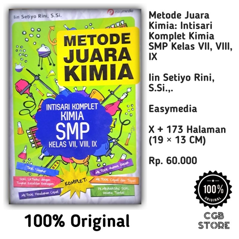 Jual Metode Juara Kimia: Intisari Komplet Kimia SMP Kelas VII, VIII, IX ...