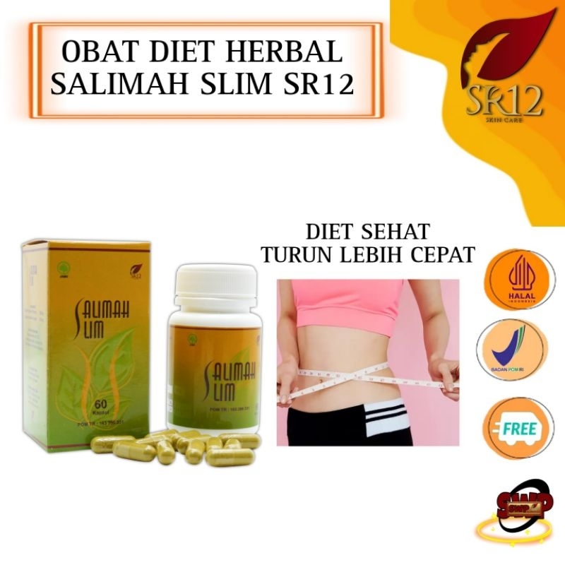 Jual Paket diet sr12 alami obat diet sehat, salimah slim 60 kapsul ...