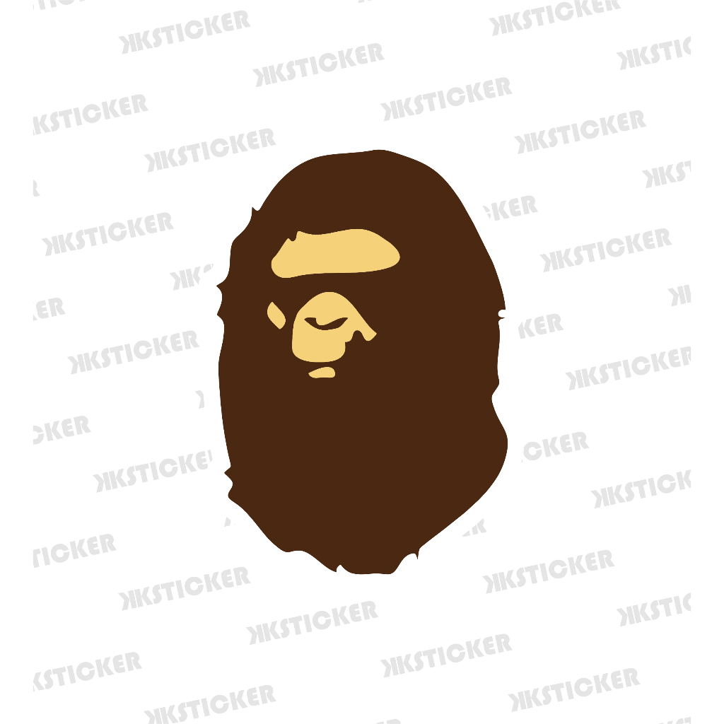 Jual Sticker Bape | Stiker Vinyl Anti air + Laminasi | Shopee Indonesia