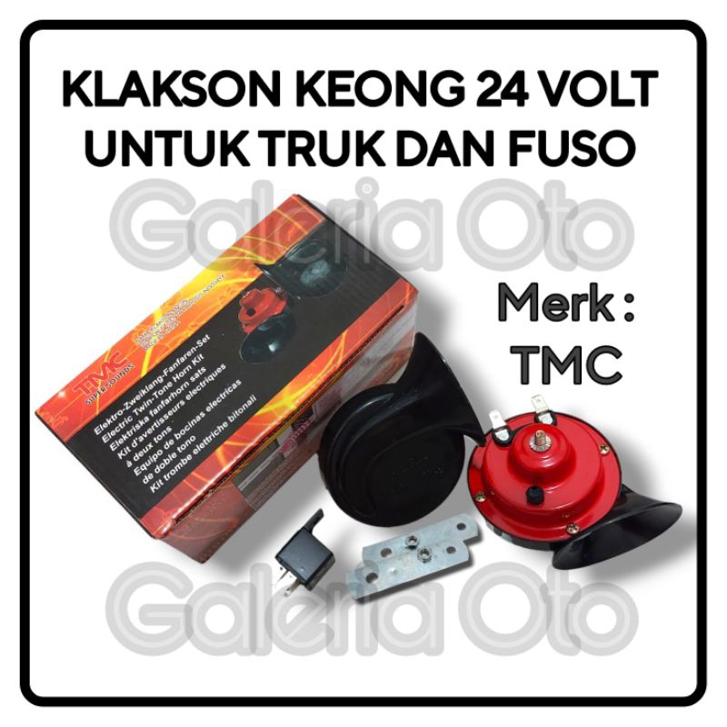Jual Klakson / Kelakson Keong 24 Volt + RELAY 24 Volt / Snail Horn 24 ...