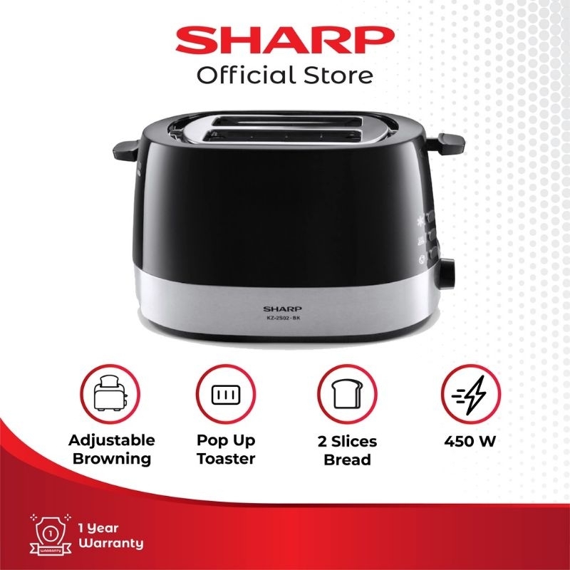 Jual SHARP SANDWICH TOASTER KZ-2S02-BK | Shopee Indonesia