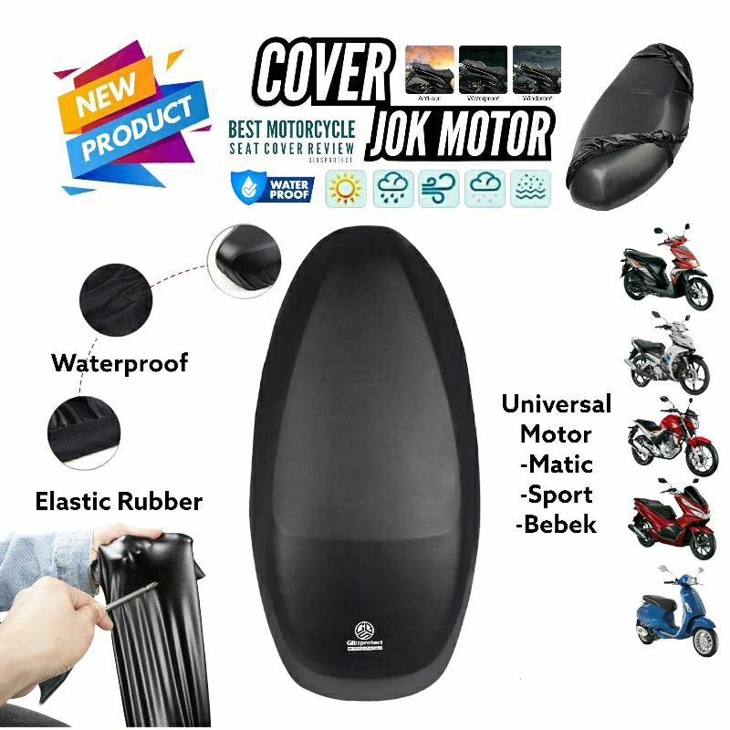 Jual Sarung Jok Motor Portable Elastis Cover Pelindung Jok Motor Vario ...