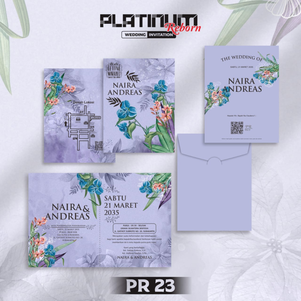 Jual Platinum Reborn PR 023 Foil (Amplop + isi) Blanko Undangan ...