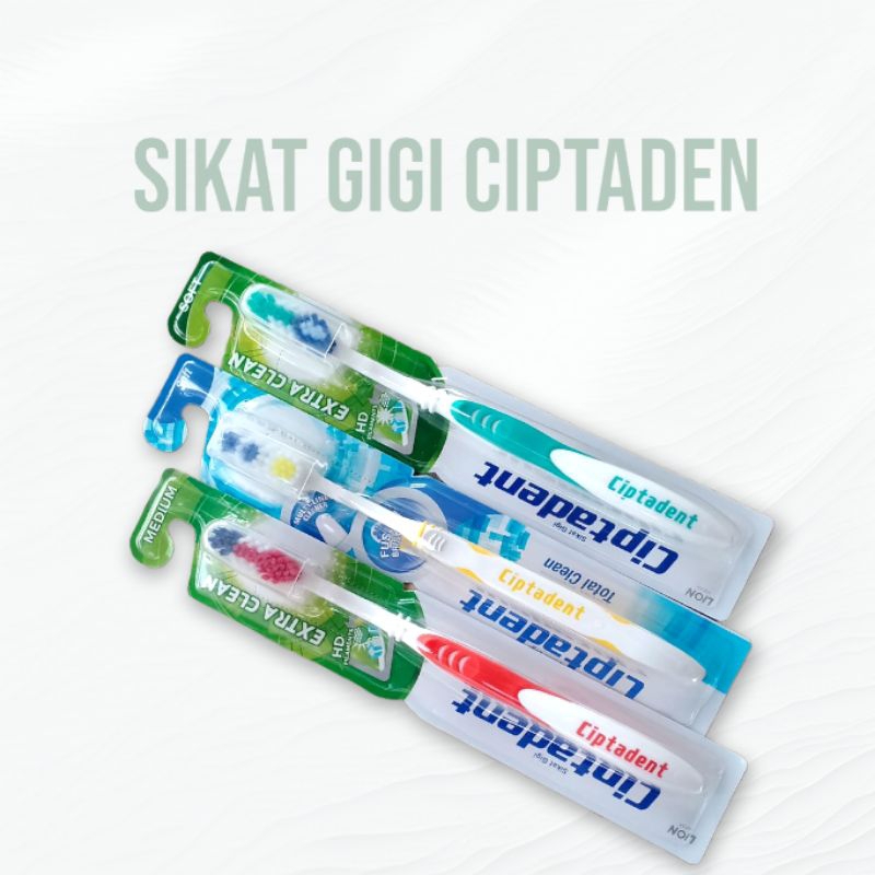 Jual CIPTADENT Sikat Gigi Soft dan Medium EXTRA CLEAN / TOTAL CLEAN ...