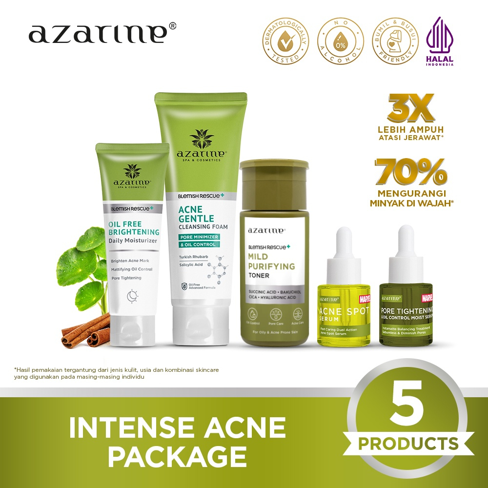 Jual AZARINE Paket Acne | Bundling | Shopee Indonesia