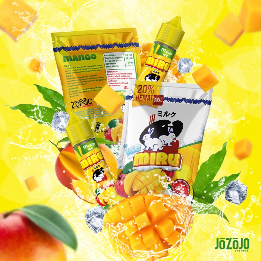 Jual Miru V4 Mango Ice 60ML by Jozojo Brewery | Shopee Indonesia