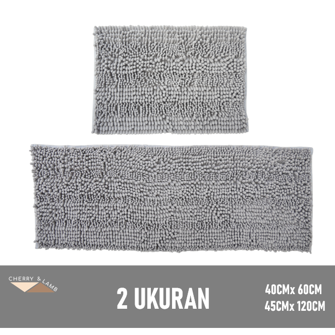 Jual CHENILLE MAT/ BATH RUG/ KESET KAMAR MANDI/ KESET CHENILE ...