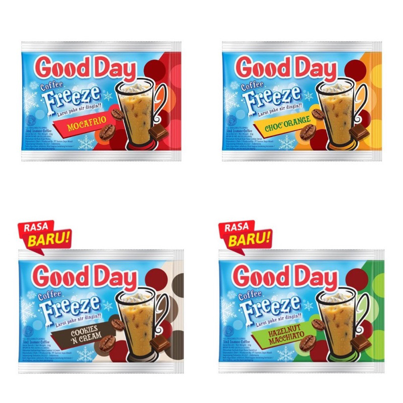 Jual Kopi Good Day freeze All varian rasa 1 renceng 10sachet | Shopee ...