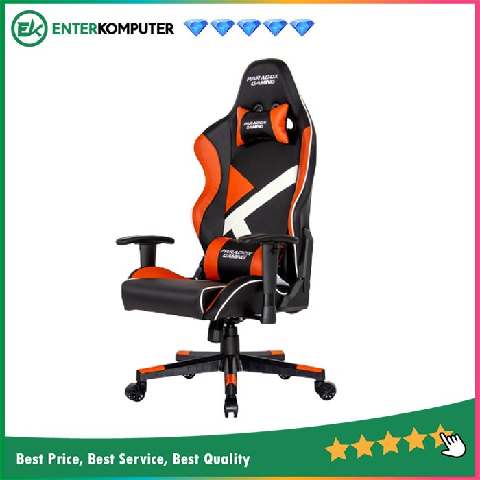 Jual Paradox Gaming PGC-GP-01 Black Orange Gaming Chair | Shopee Indonesia