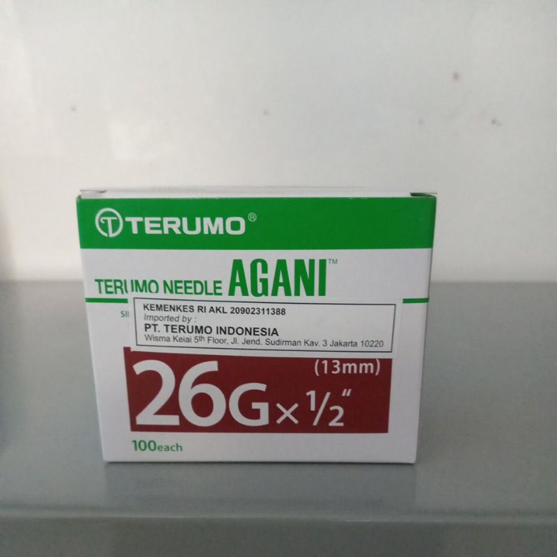 Jual Terumo Agani - NEEDLE TERUMO AGANI 18G/23G/24G/25G/30G isi 100 ...