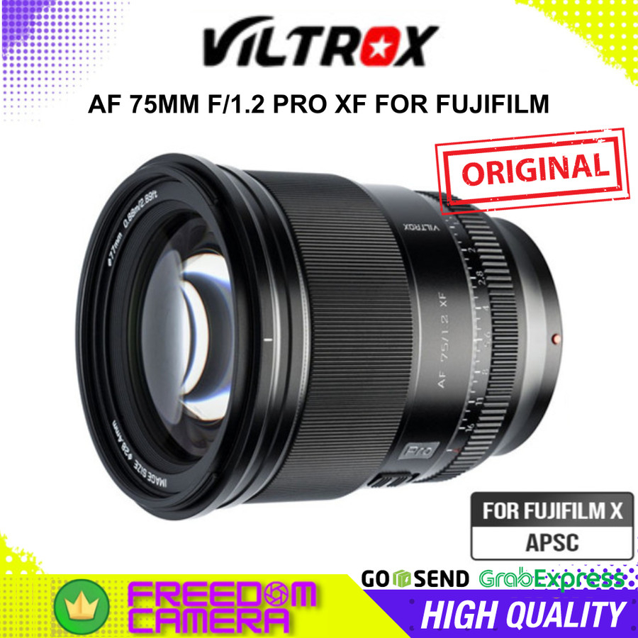 Jual Viltrox AF 75mm f1.2 Pro XF Fujifilm X Viltrox AF 75 f/1.2 Fuji RESMI | Shopee Indonesia