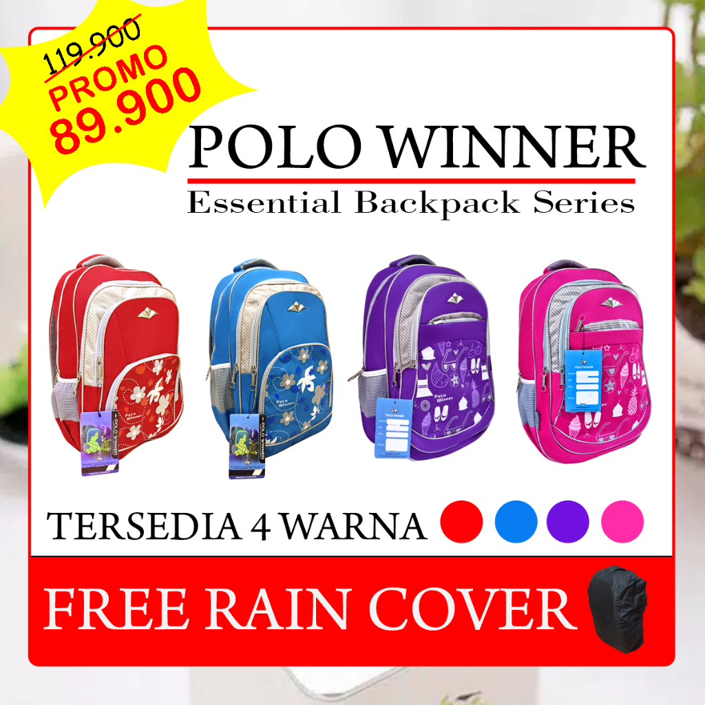 Jual PROMO TAS RANSEL / TAS SEKOLAH ANAK POLO WINNER ORIGINAL FREE ...