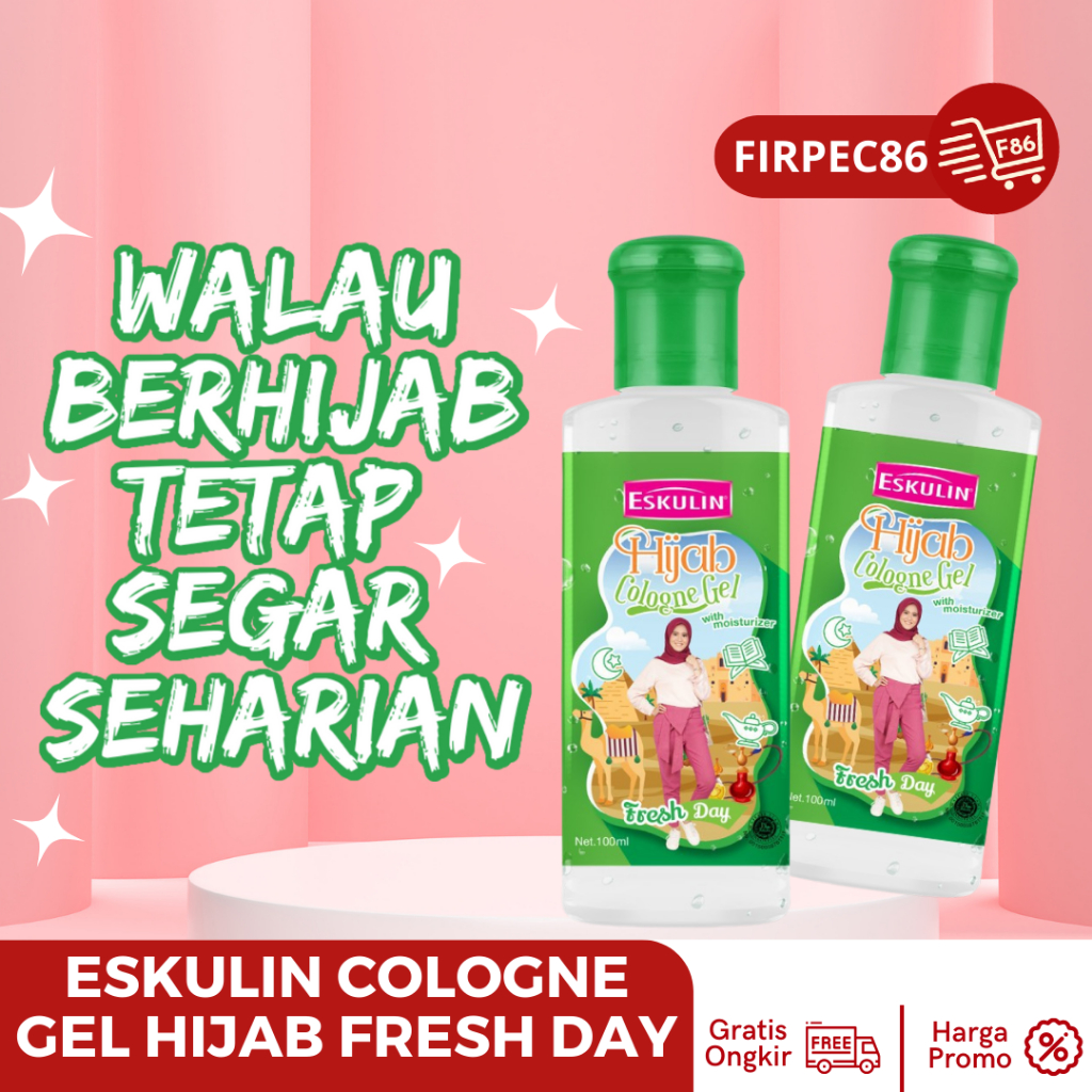 Jual Eskulin Hijab Cologne Gel Fresh Day 100Ml | Shopee Indonesia