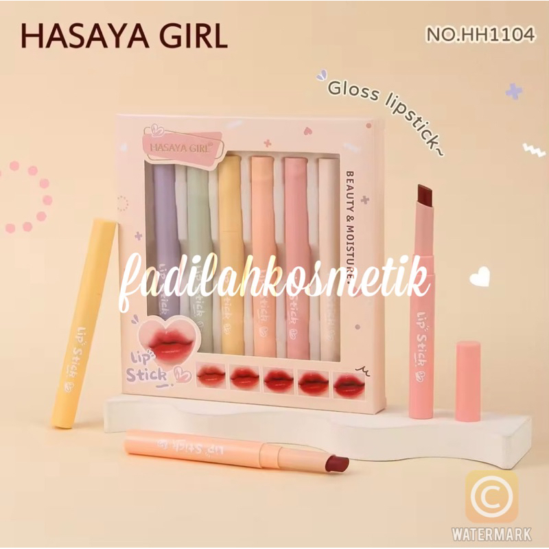 Jual [6PCS] Lipstik Hasaya Girl Beauty & Moisture | Shopee Indonesia