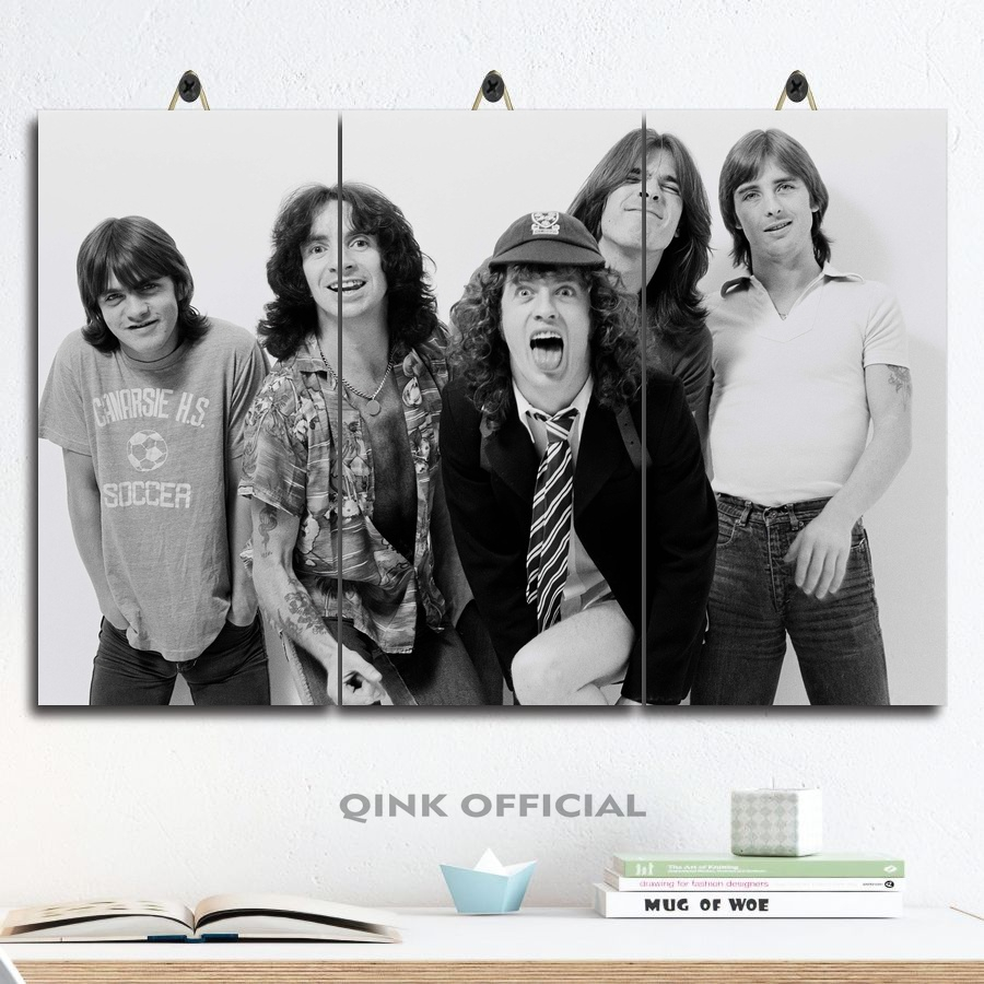 Jual POSTER DINDING KAYU BON SCOTT BAND AC DC 45X30 MULTIPANEL ...