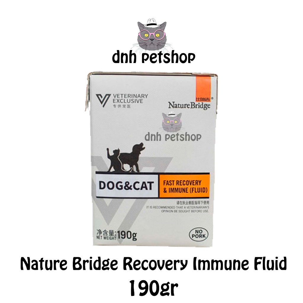 Jual Nature bridge vet recovery fluid immune 190gr untuk hewan | Shopee ...