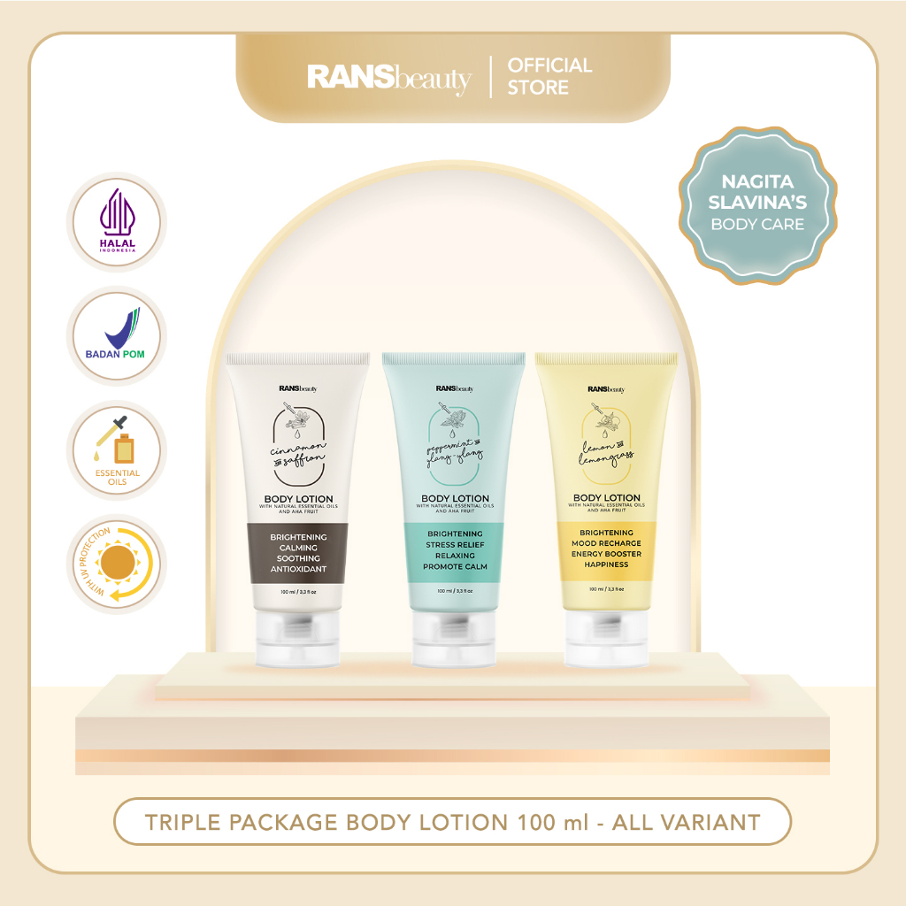 Jual Travel Size Rans Beauty Body Lotion - Triple Package (All Variant ...