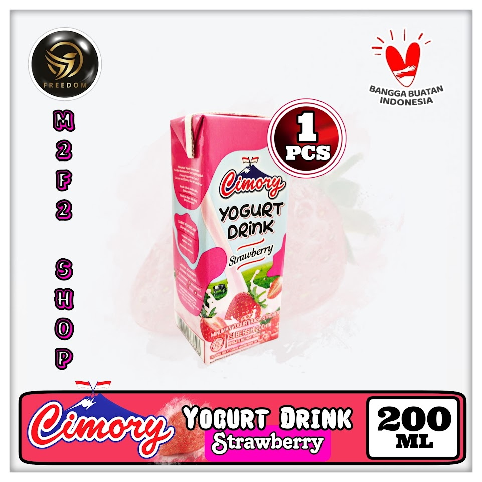 Jual Yogurt Cimory Drink Kotak UHT Strawberry | Stroberi - 200 ml (Kemasan Satuan) | Shopee ...
