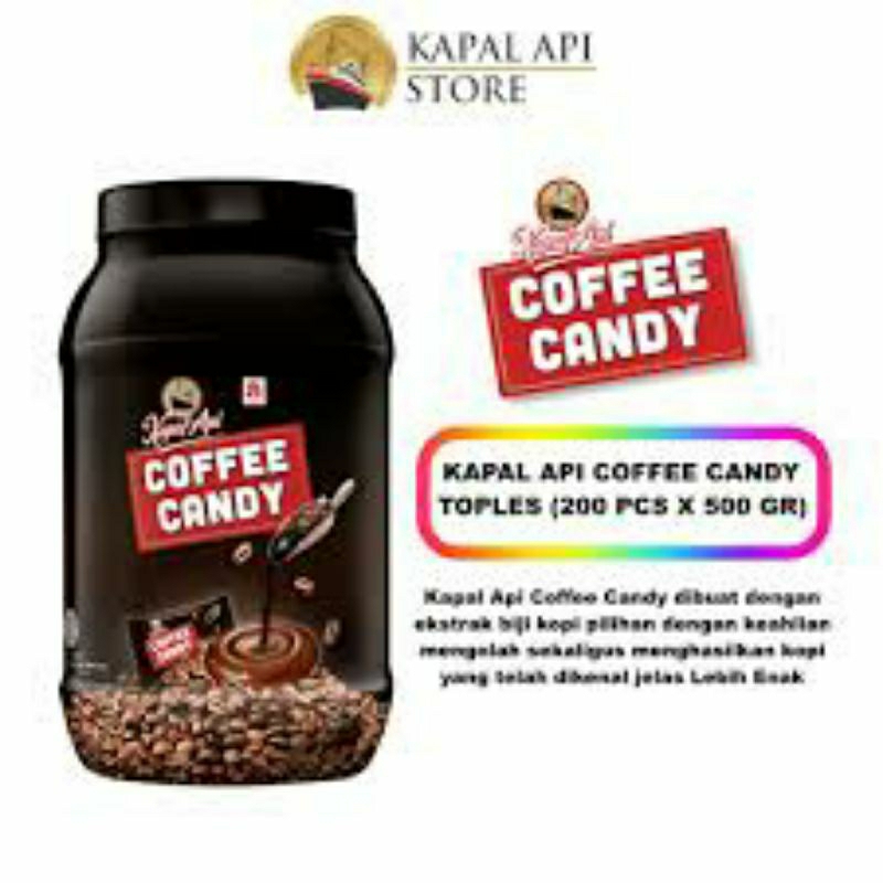 Jual Permen Kapal Api Coffee Candy Toples Isi 200pcs 600gram | Shopee ...