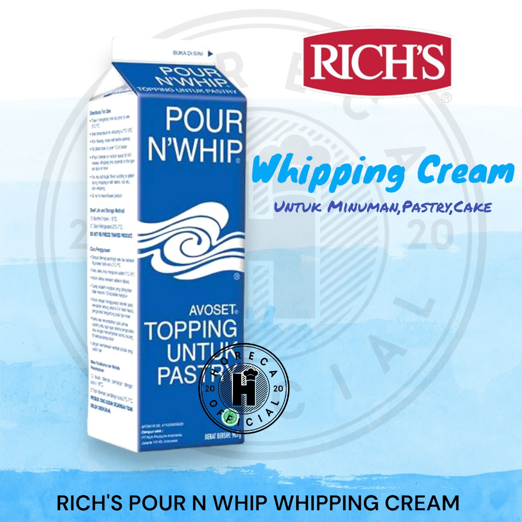 Jual RICH’S WHIPPING CREAM 907GR / RICHS WHIPING KRIM 907 GR | Shopee ...