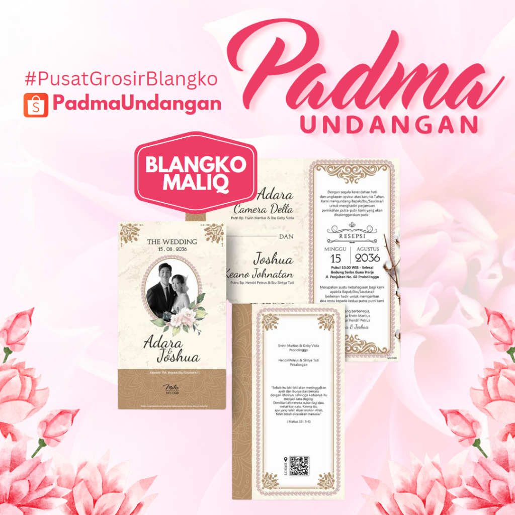 Jual Blangko Undangan Maliq 98 | PadmaUndangan | Shopee Indonesia