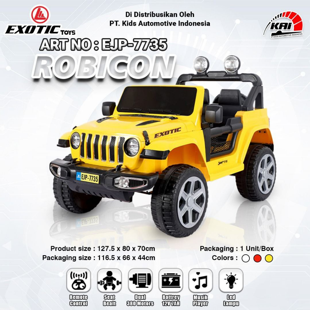 Jual MOBIL AKI JEEP REMOTE DAN MANUAL/MAINAN AKI JEEP MODEL RUBICON ...