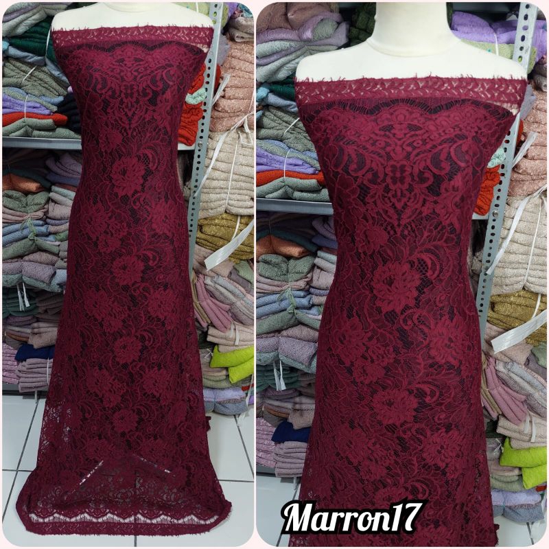 Jual Bakal Kebaya Kain Brokat Semi Prancis Panel 2,5m | Shopee Indonesia