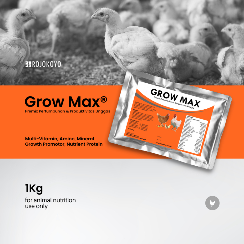 Jual GROW MAX Premix Efisiensi Pakan & Produktivitas Unggas | Shopee ...