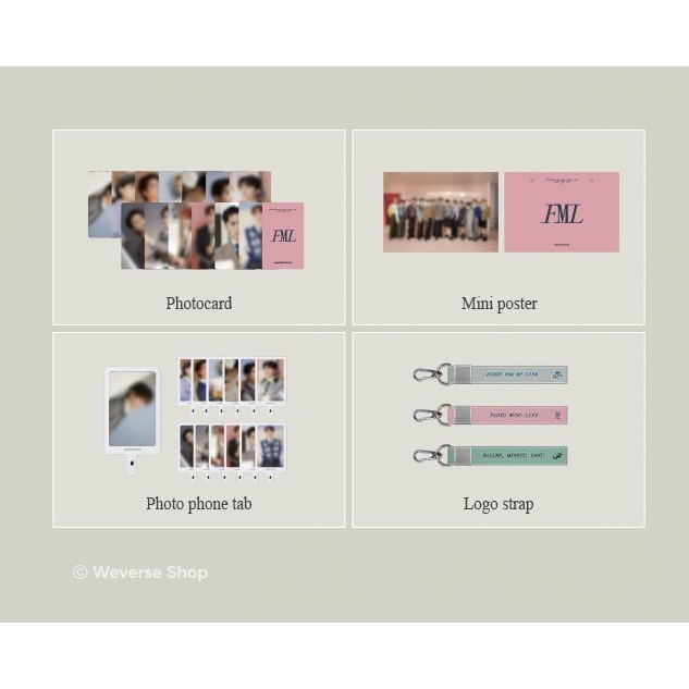 Jual SEVENTEEN Benefit - FML (Weverse) Poster Photocard Strap Phonetab | Shopee Indonesia