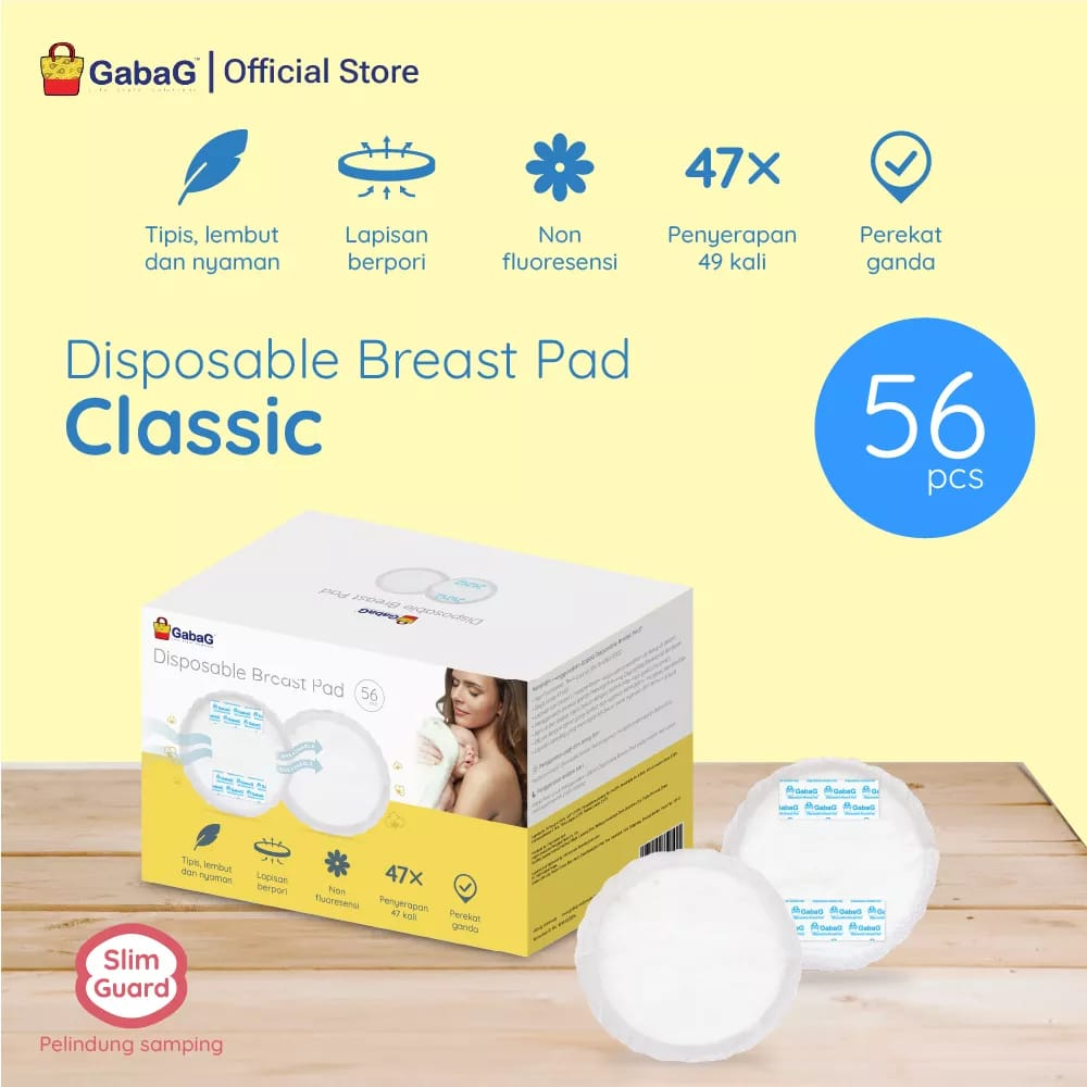 Jual BREAST PAD ISI 56 PCS GABAG / BREASTPAD CLASSIC GABAG / PEMBALUT ...