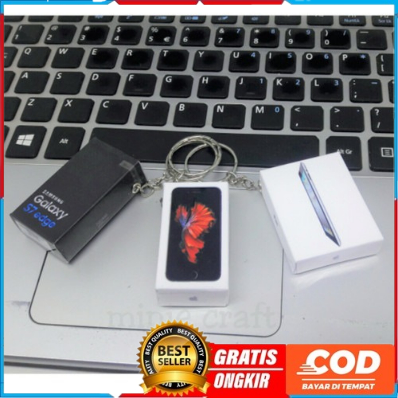 Jual GANCI - GANTUNGAN KUNCI MINIATUR BOX HANDPHONE APPLE SAMSUNG ...