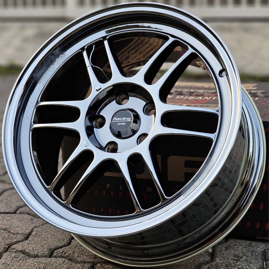 Jual velg racing RPF1 FLOW FORMING BLACK CHROME RING 18X8,5 PCD 5X114,3 ...