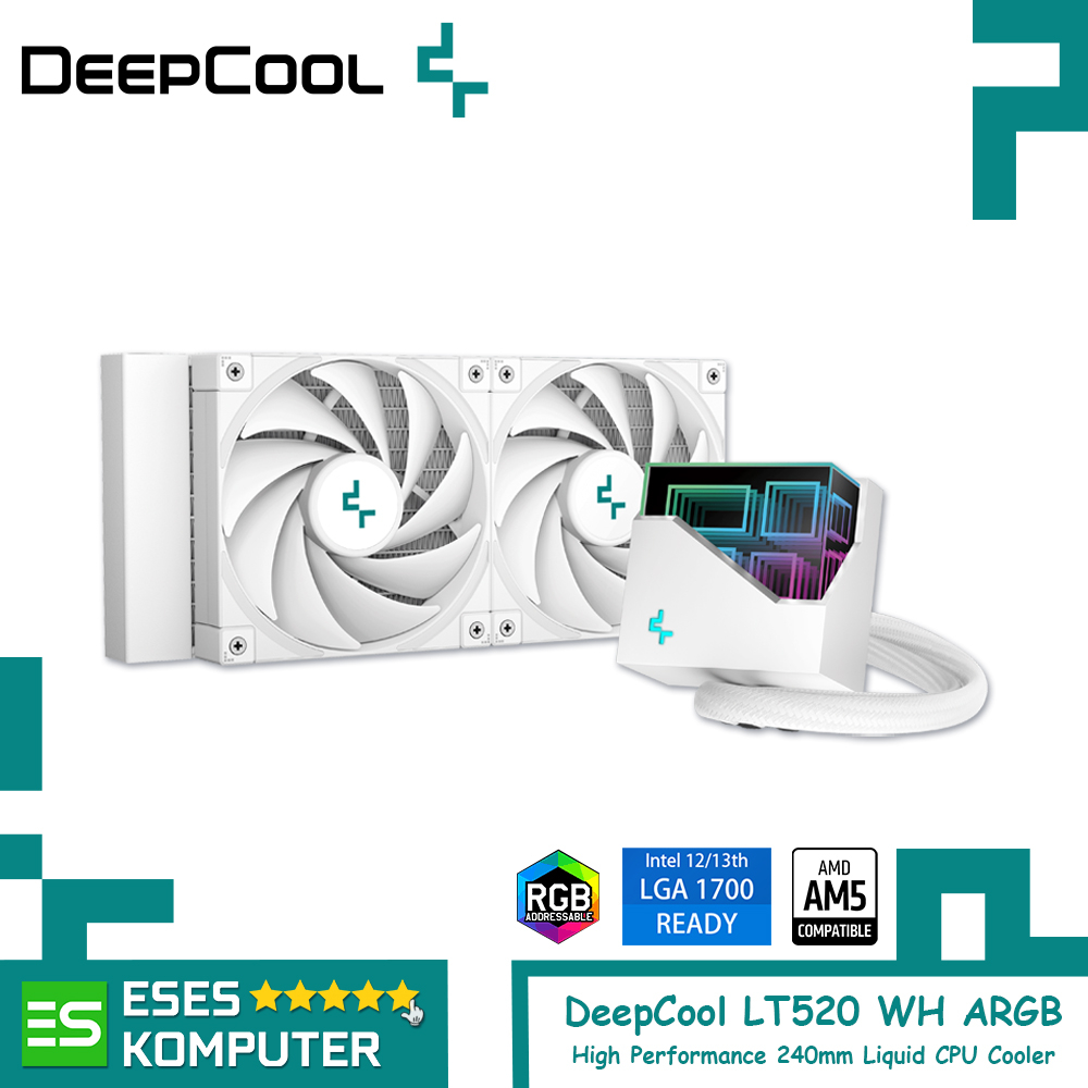 Jual AIO DeepCool LT520 WH ARGB 240mm | High Performance Liquid CPU ...