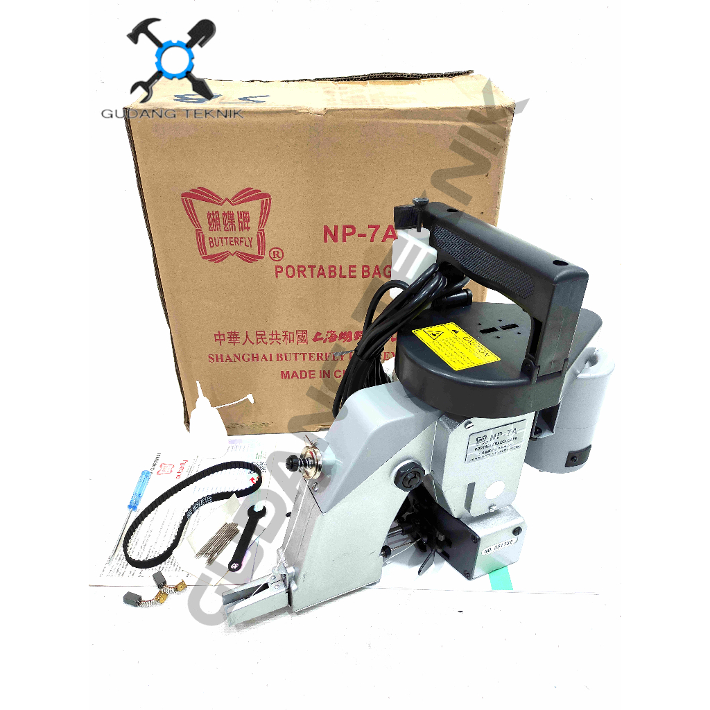 Jual Mesin Jahit Karung BUTTERFLY NEWLONG NP7A / Portable Alat Jahit ...