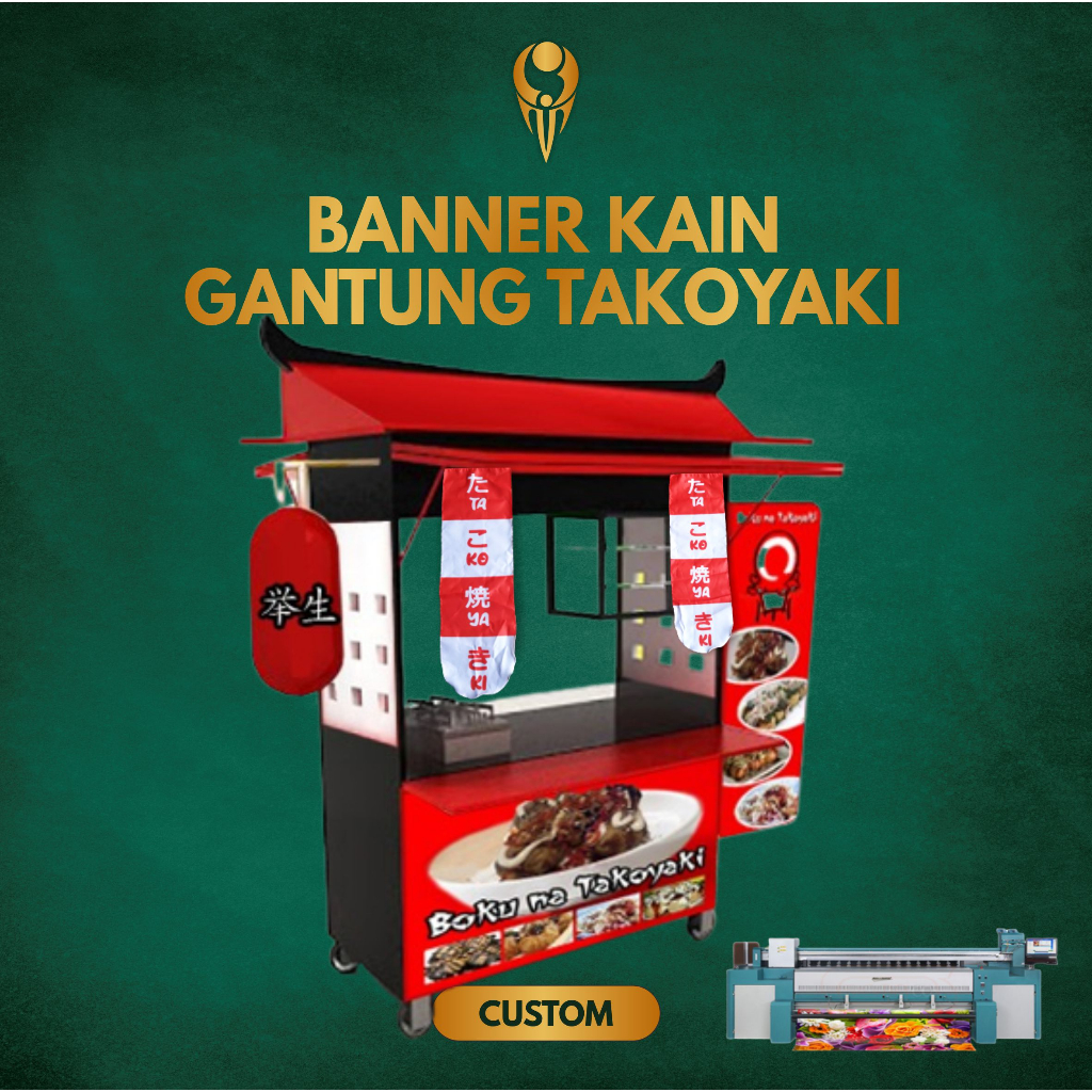 Jual BANNER GANTUNG BAHAN KAIN TAKOYAKI FULL COLOR SUDAH JADI ...