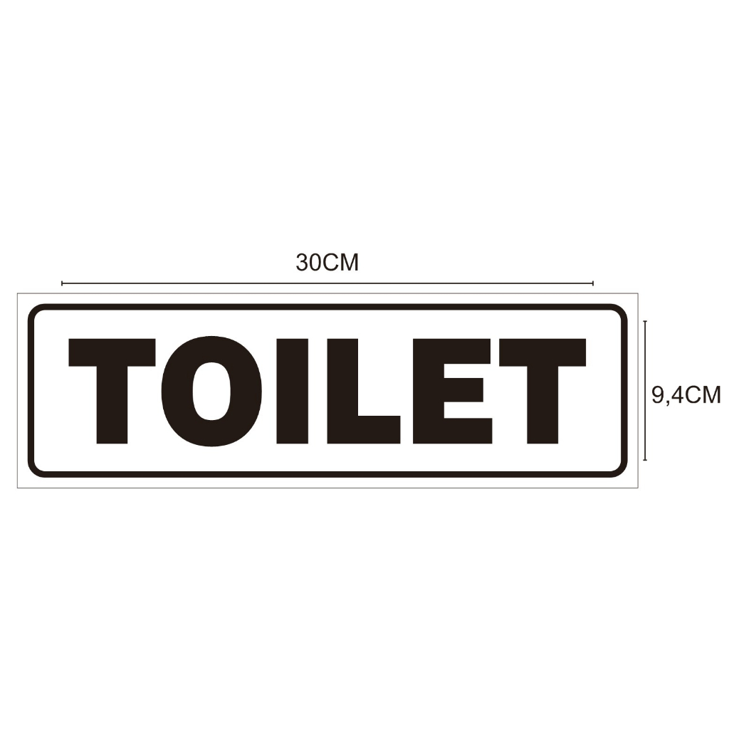 Jual Stiker sign toilet waterproof - stiker arah toilet - stiker ...