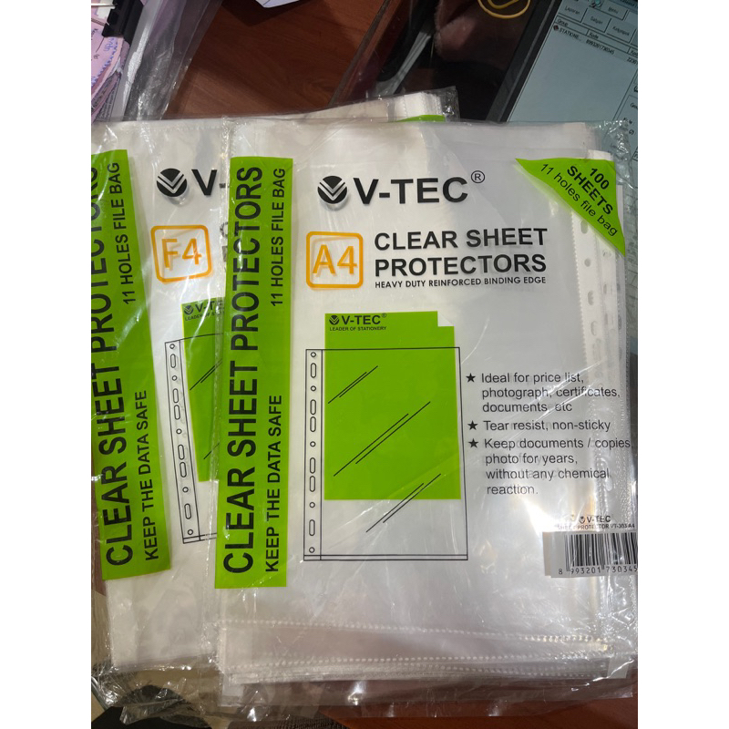 Jual Sheet protector / isi plastik dalam map ukuran A4/F4 | Shopee ...