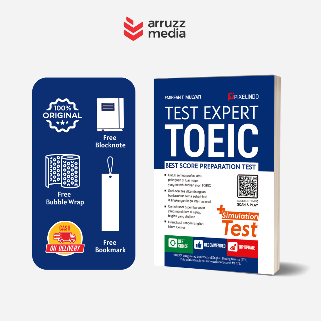 Jual Buku Test Expert TOEIC Best Score Preparation Test | Shopee Indonesia