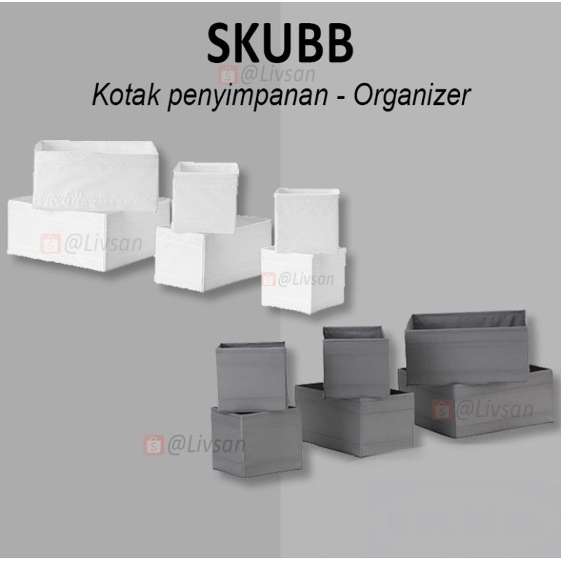 Jual SKUBB 5KUBB ISI 6 KOTAK TEMPAT PENYIMPANAN ORGANIZER STORAGE ...